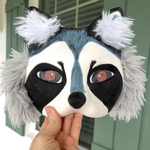Therian Raccoon Mask - Etsy