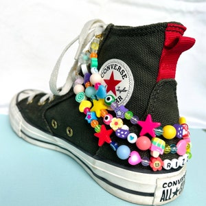Personalized Shoe Charm Custom Shoe Chain Rainbow Beaded Sneaker ...