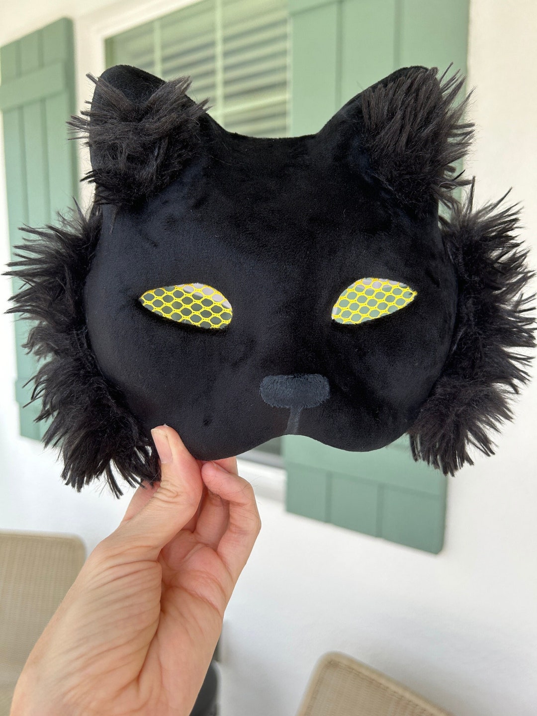 Black Cat Mask Therian Gear for Girls Tweens Teens Black Cat Halloween ...