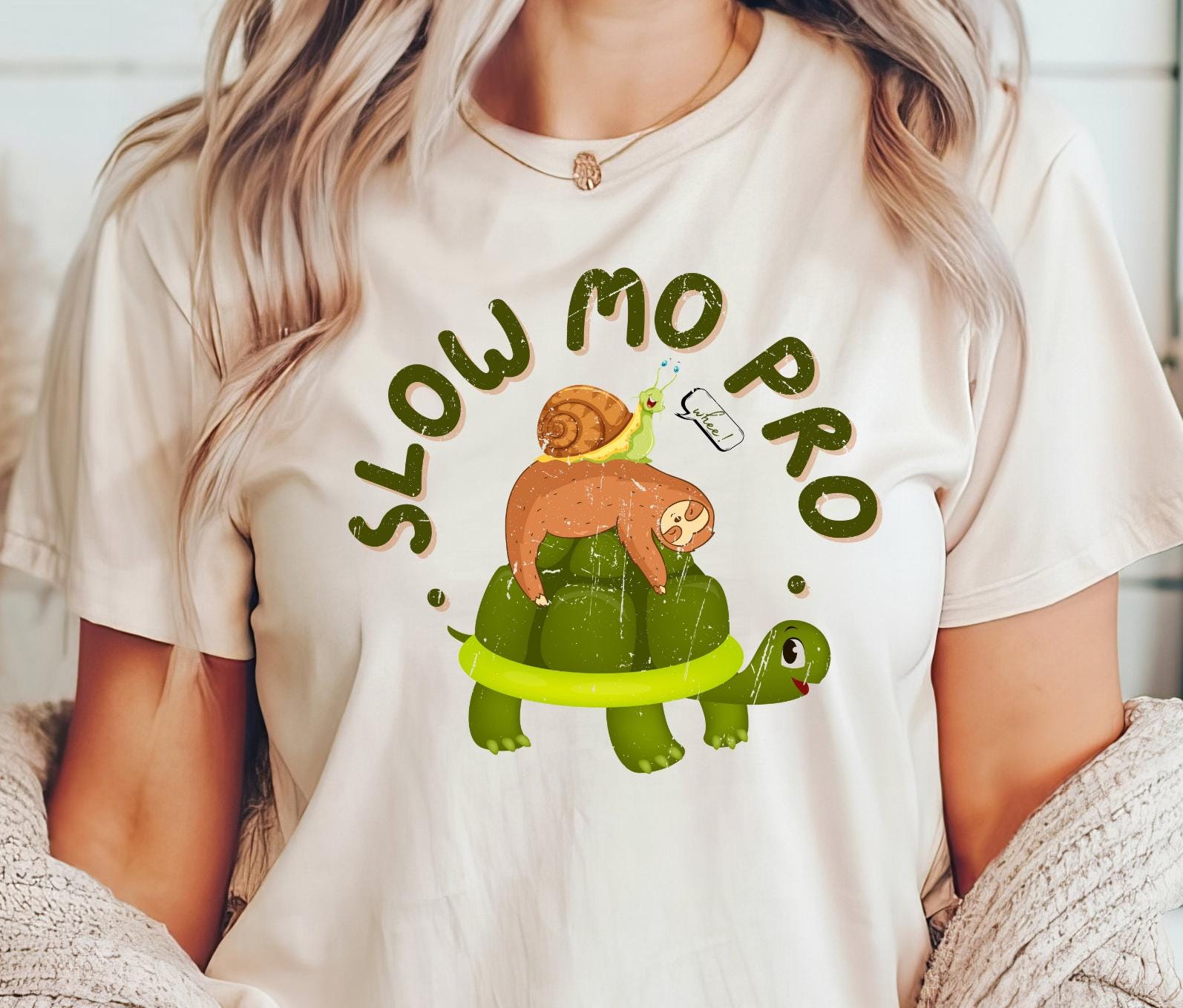 Snail Tshirt - Distressed Slow Motion Snail Turtle Sloth - Lazy Snail ...