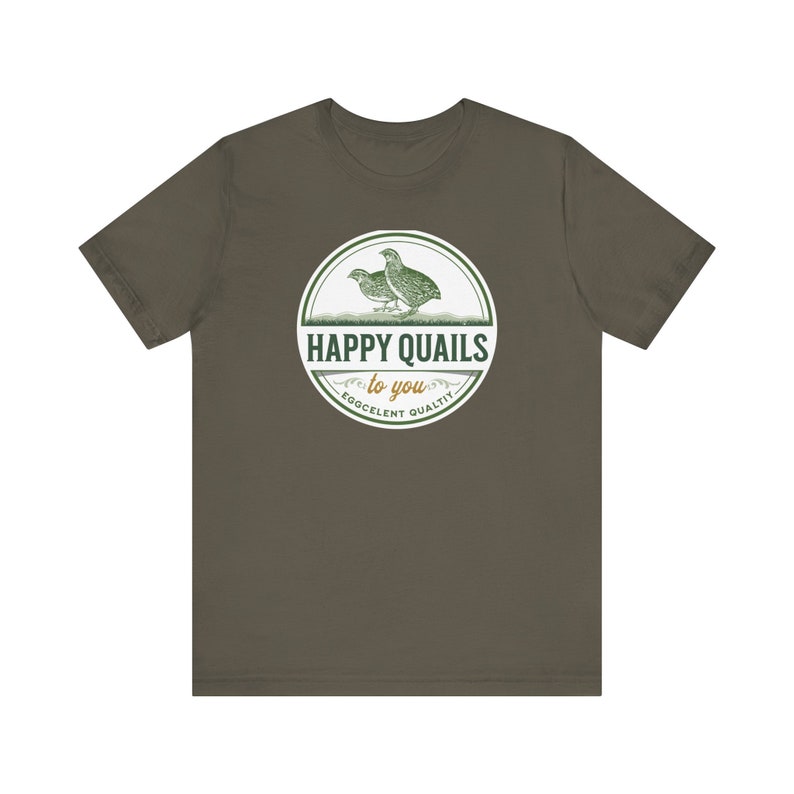 Happy Quails Tshirt - Unisex - Quail Shirt for Men - Quail Shirt for ...