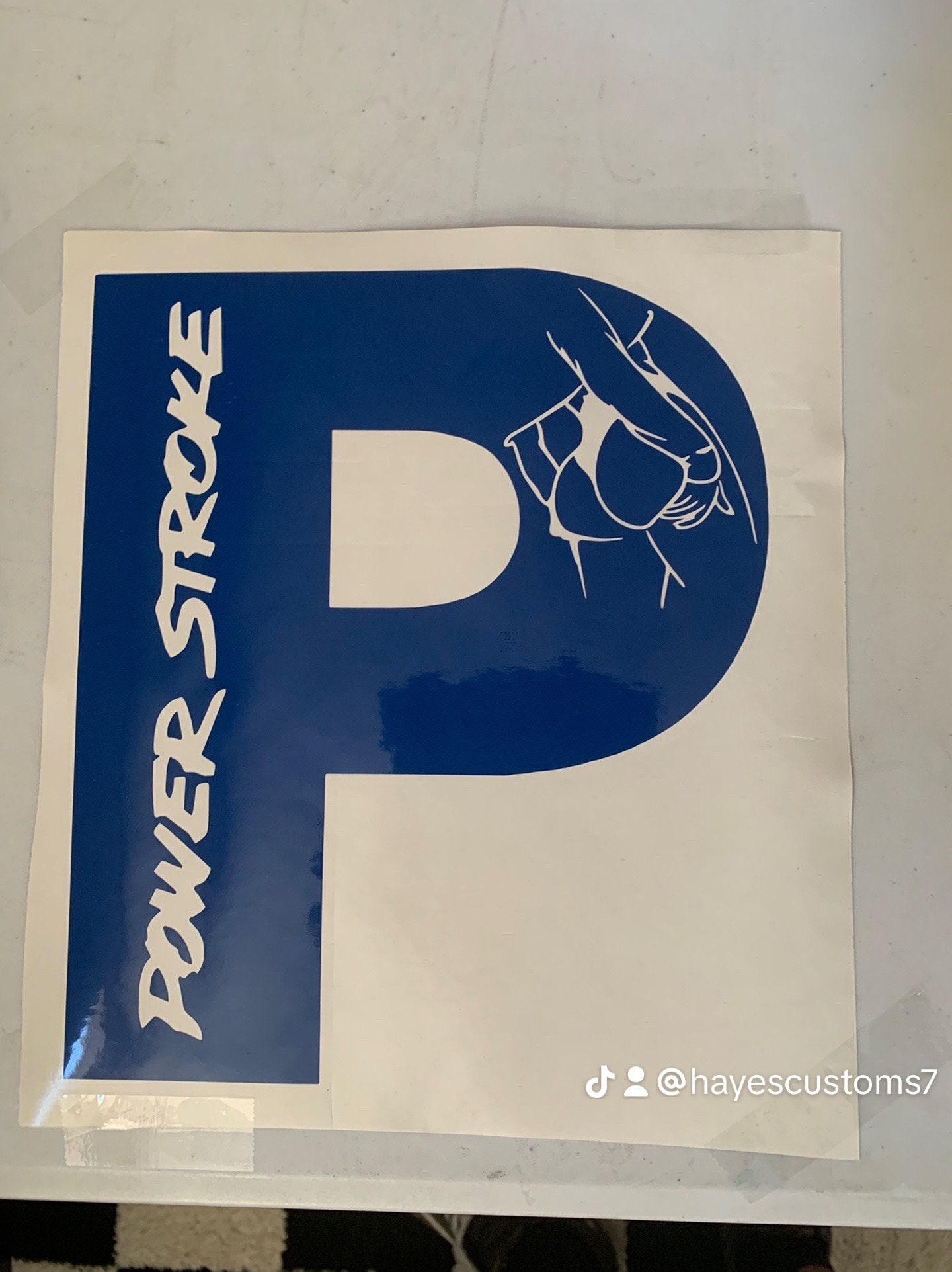 Power Stroke Lady Decal - Etsy