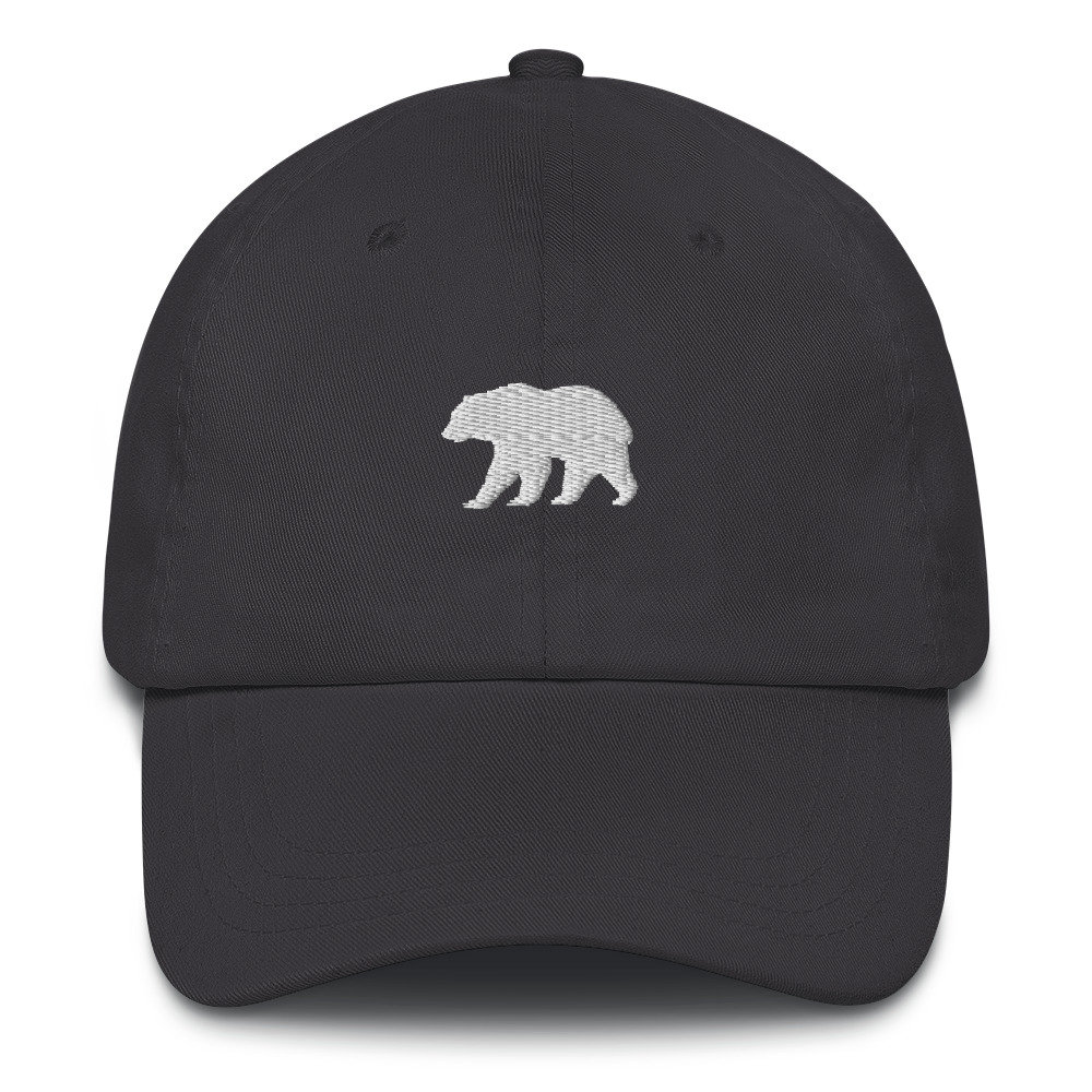 California Bear Style Embroidered Hat - Etsy