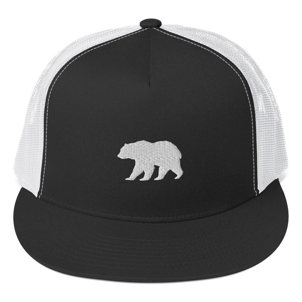 California Bear Style Embroidered Hat | Adjustable Cap for Men & Women ...