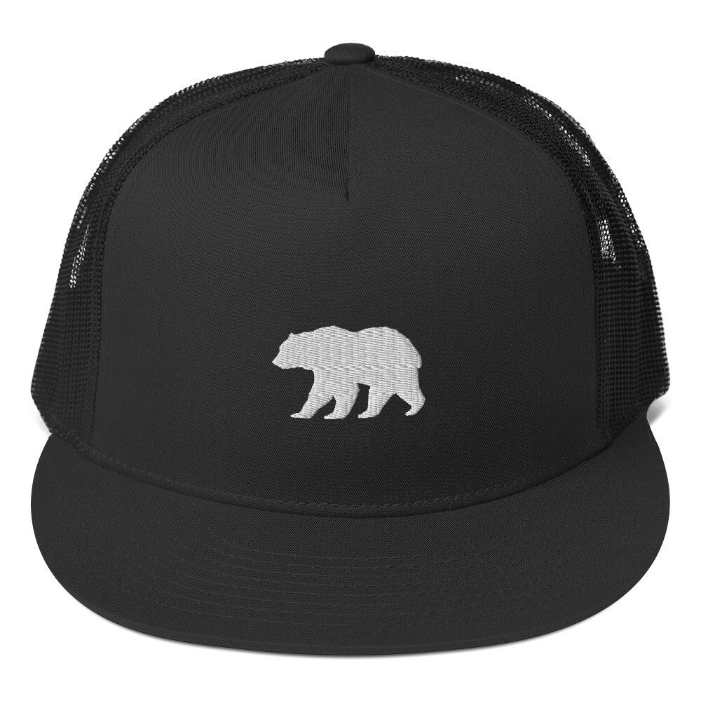 California Bear Style Embroidered Hat | Adjustable Cap for Men & Women ...
