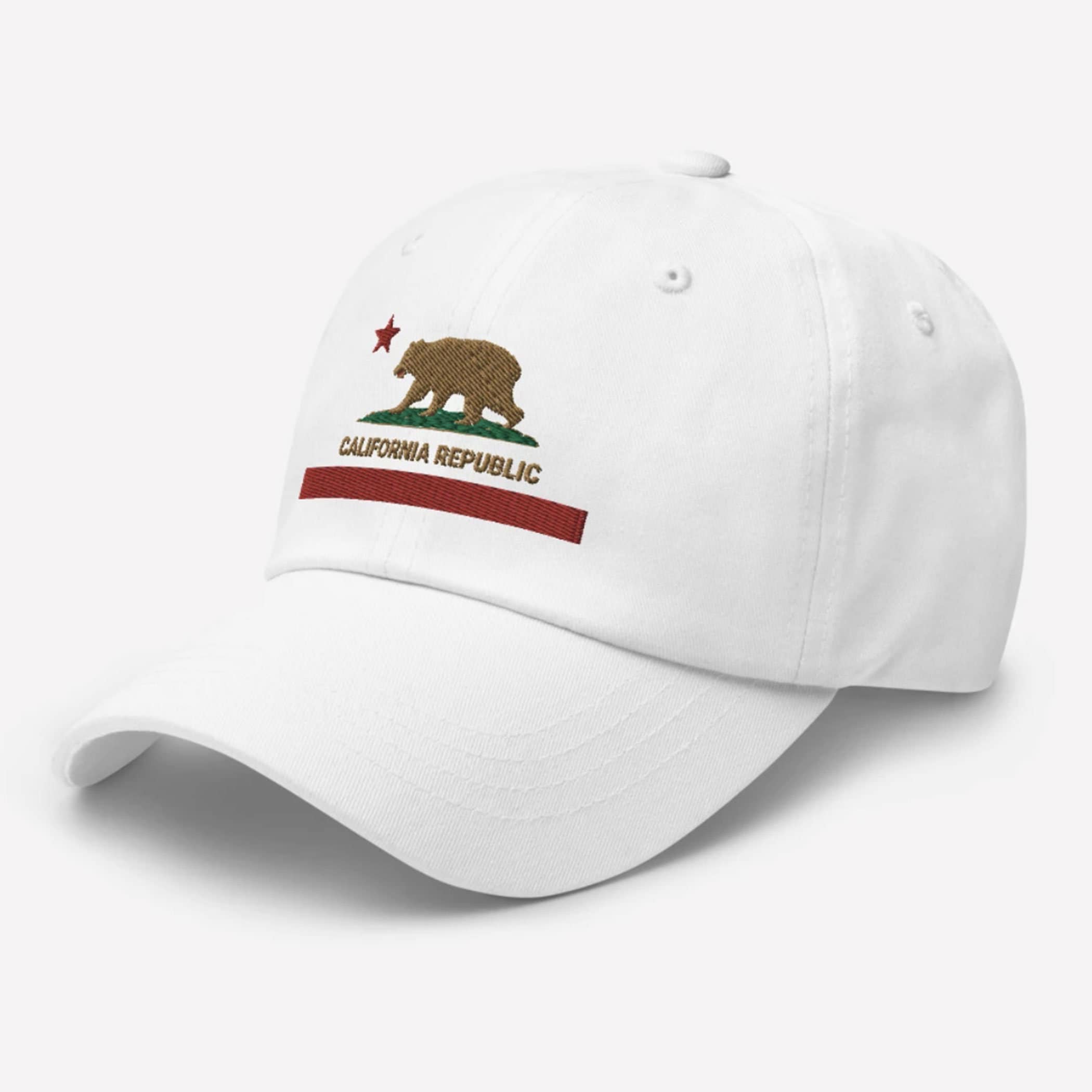 California Republic State Flag Embroidered Dad Hat - Etsy
