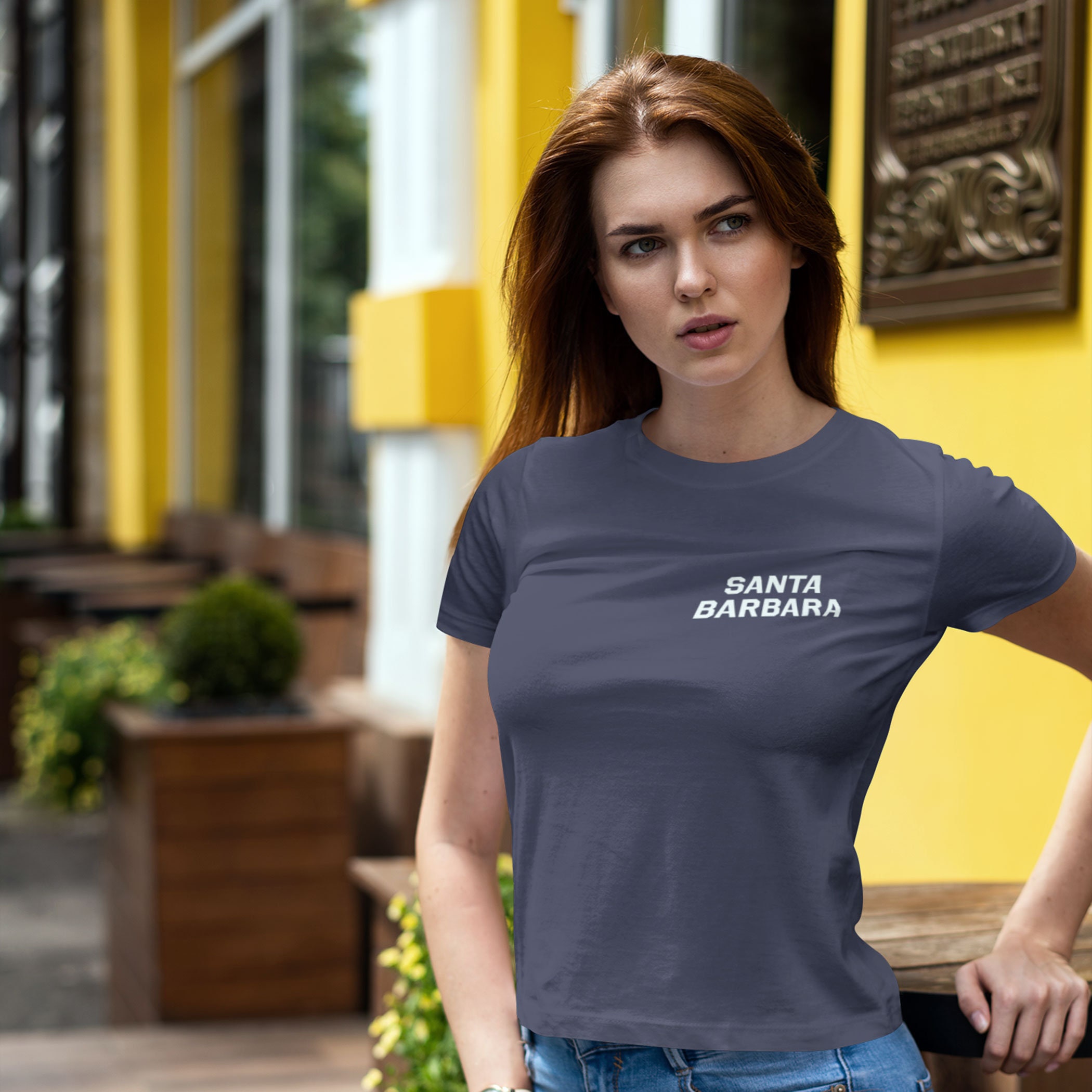 Santa Barbara T-shirt, California City Graphic Tee, Short Sleeve Summer ...