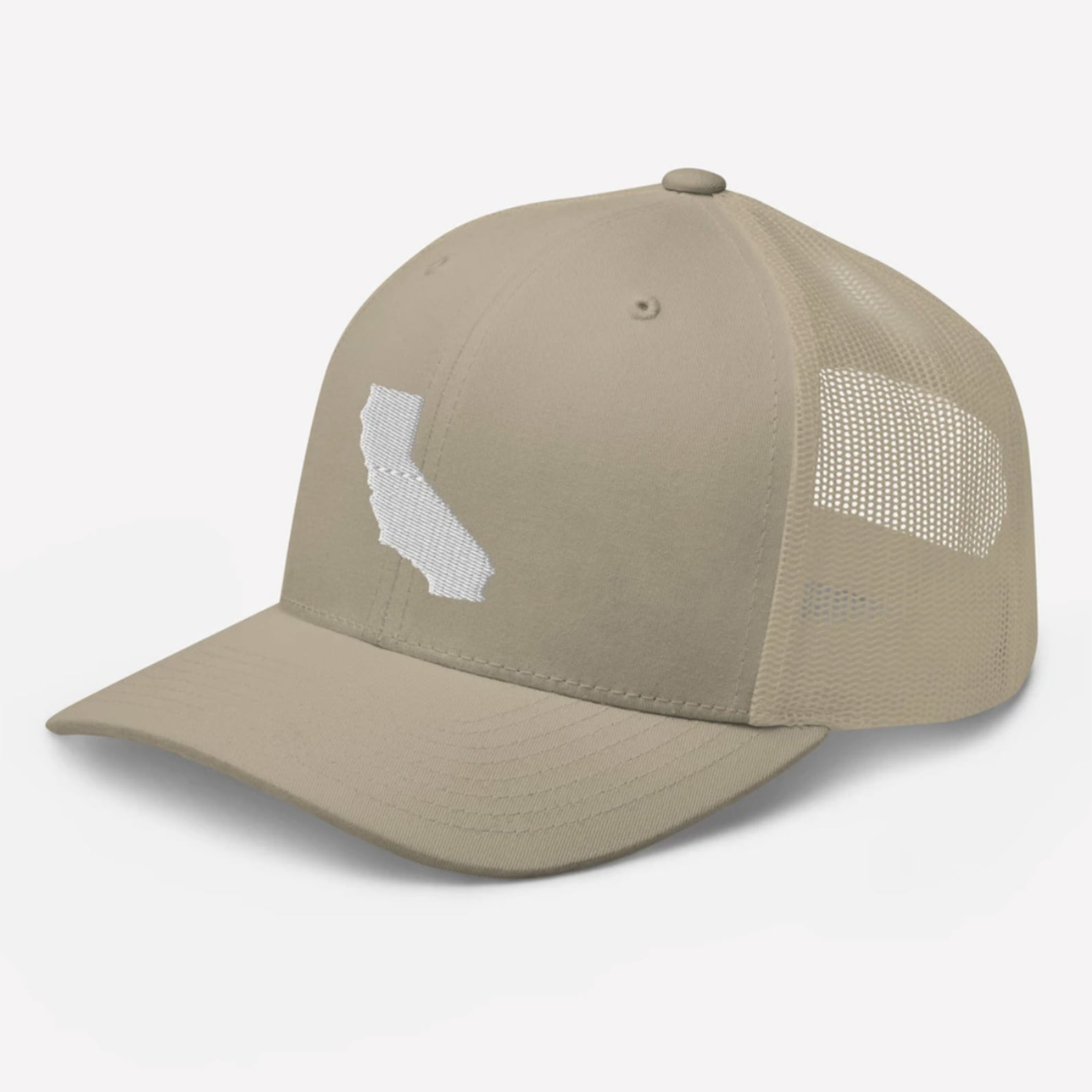 California State Silhouette Embroidered Trucker Cap - Etsy