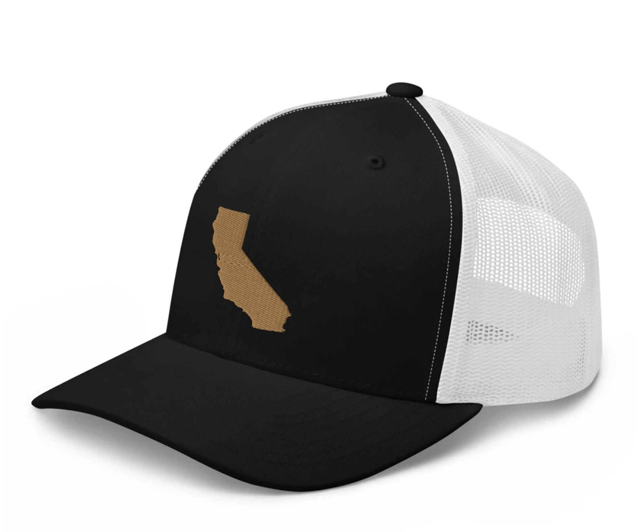 California State Silhouette Embroidered Trucker Cap - Etsy