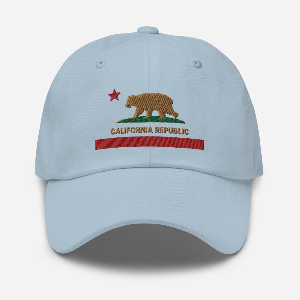 California Republic State Flag Embroidered Dad Hat - Etsy