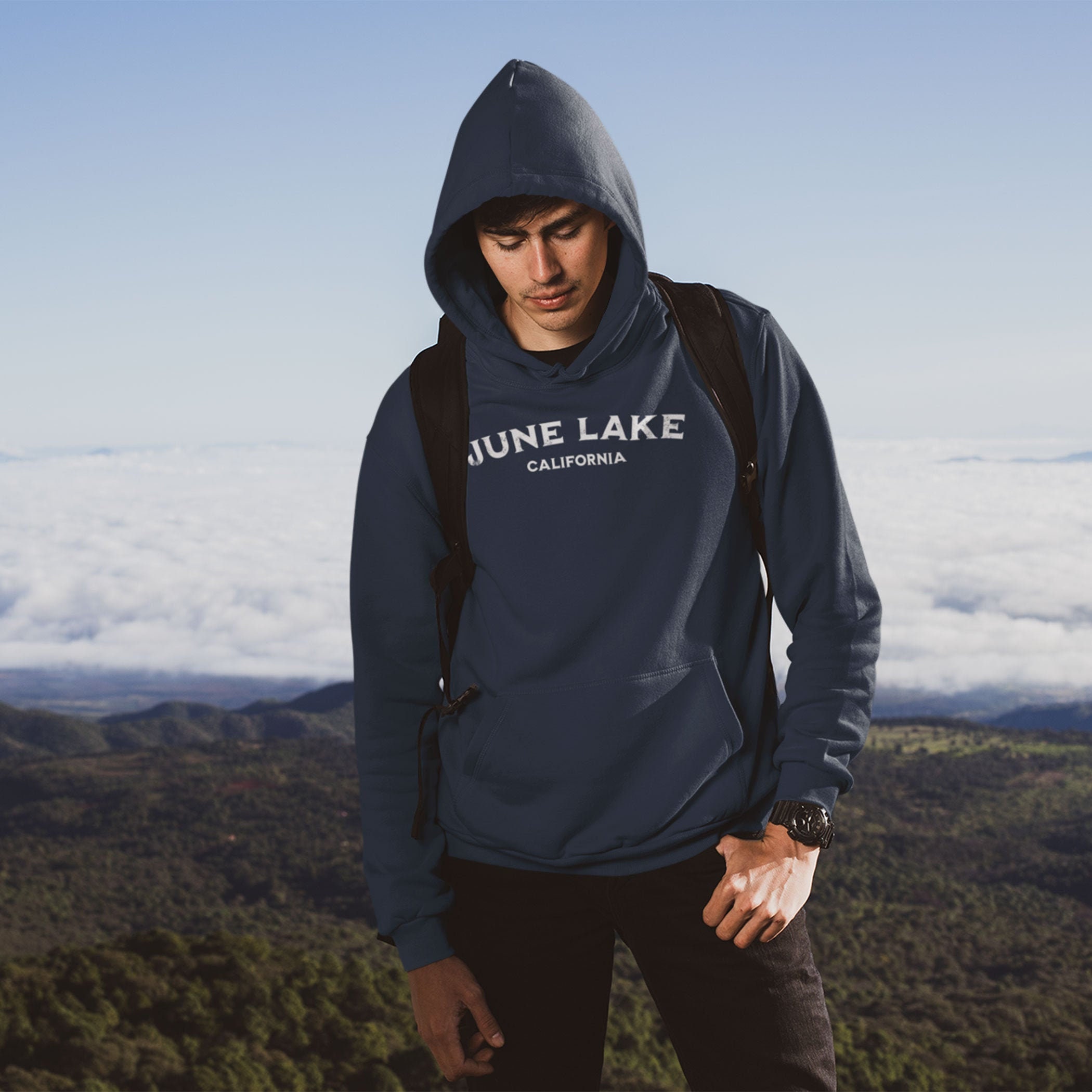 June Lake, California Vintage Ink Style Unisex Hoodie - Etsy