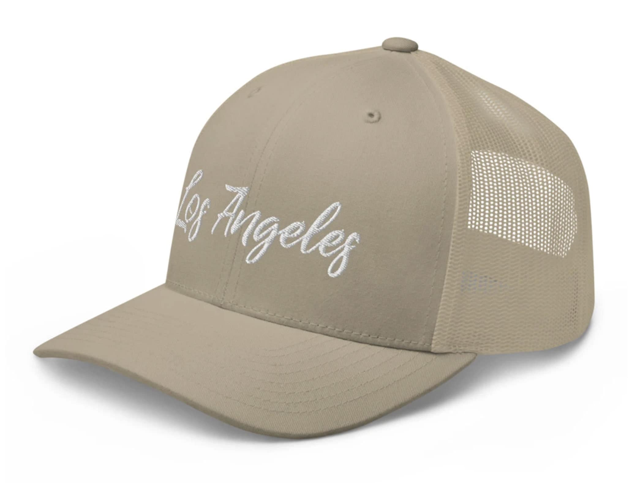 Los Angeles Embroidered Trucker Cap: Cotton-polyester Blend - Etsy