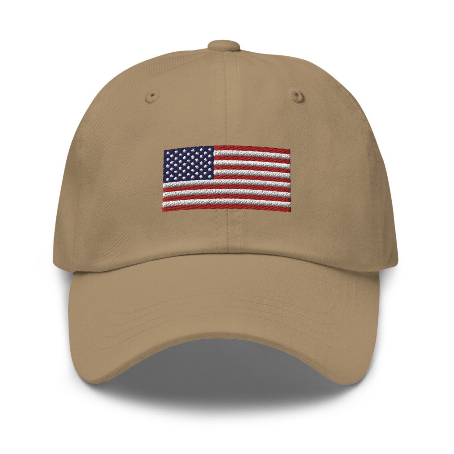 American Flag Embroidered Cap - Etsy