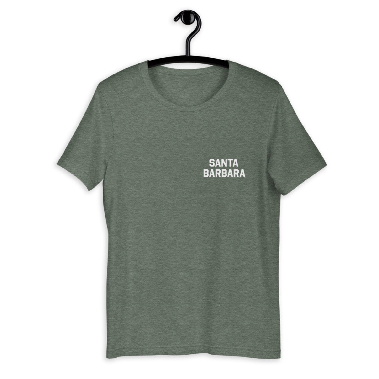 Santa Barbara T-shirt, California City Graphic Tee, Short Sleeve Summer ...