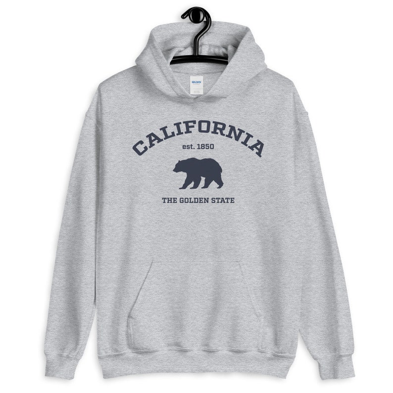 California College Bear Silhouette Hoodie | Cozy Campus Style ...