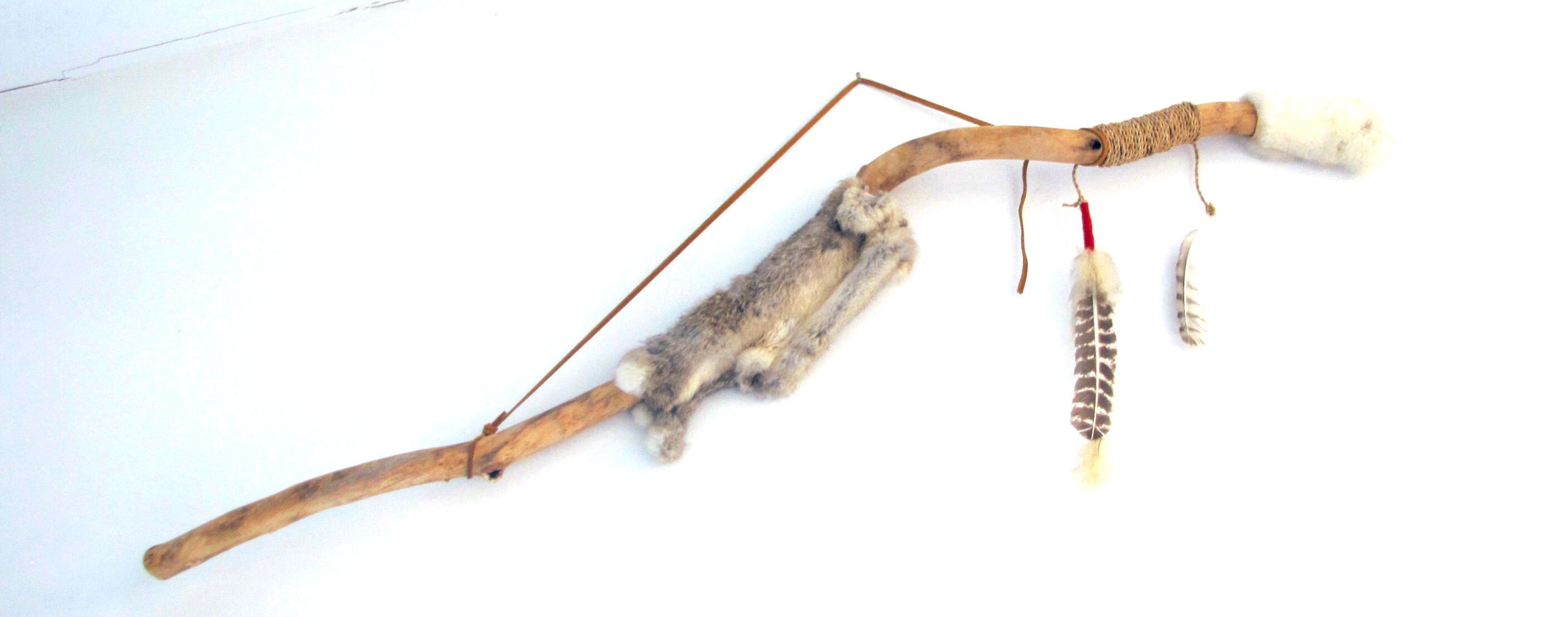 Asymmetrical Rabbit Staff Includes for Feathers Danish Cord and Leather ...