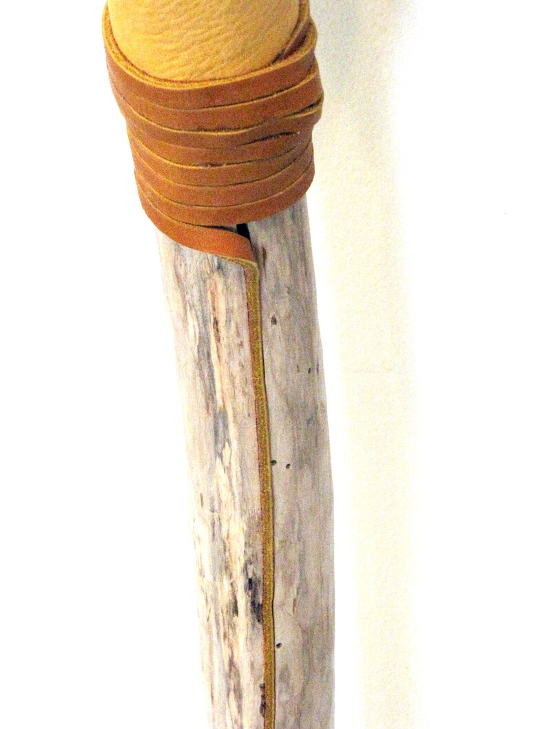 Spotted-rabbit Staff, Spear Shaped With Leather Danish Cord and ...