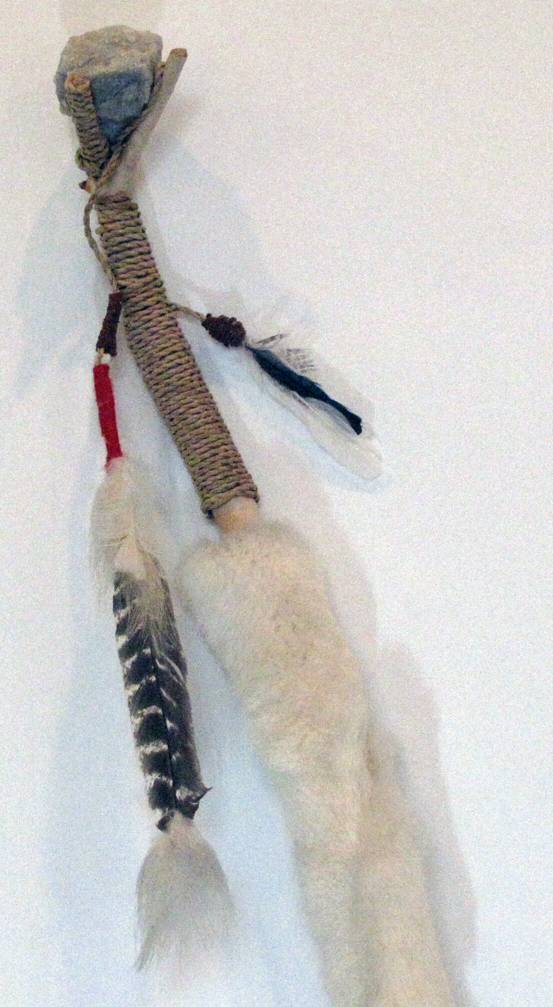 Crystal Topped White-rabbit Staff With Large Quartz Crystal Includes ...
