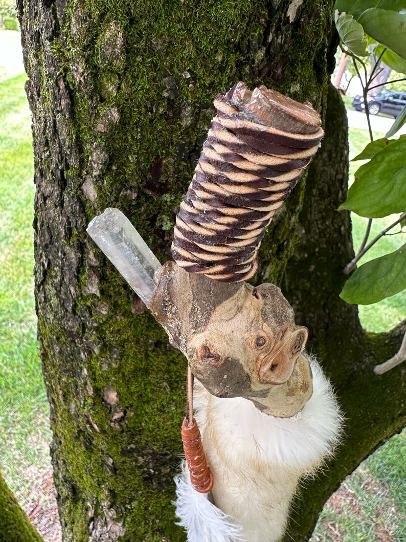 Enchanting Sycamore Walking Staff | Native American-inspired Art With ...