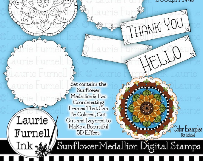 Flowers Digital Stamps, Garden Digital Stamps, Digi Stamps, Adult ...