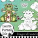 Dragon Digi Stamps/cute Dragon Digital Stamps/baby Dragon Digi Stamp ...