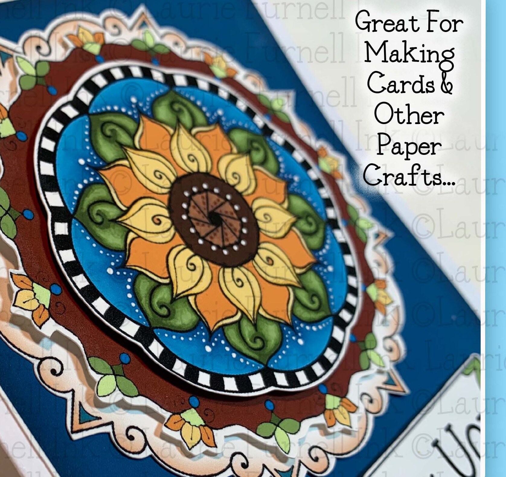 Sunflower Digital Stamps Floral Digital Stamps Digi Stamps - Etsy