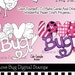 Valentine Clip Art, Valentine Digital Stamps, Cute Love Bug Digi Stamps ...