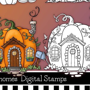 Fall Gnome Digital Stamps, Autumn Gnome Digi Stamps, Card Making ...