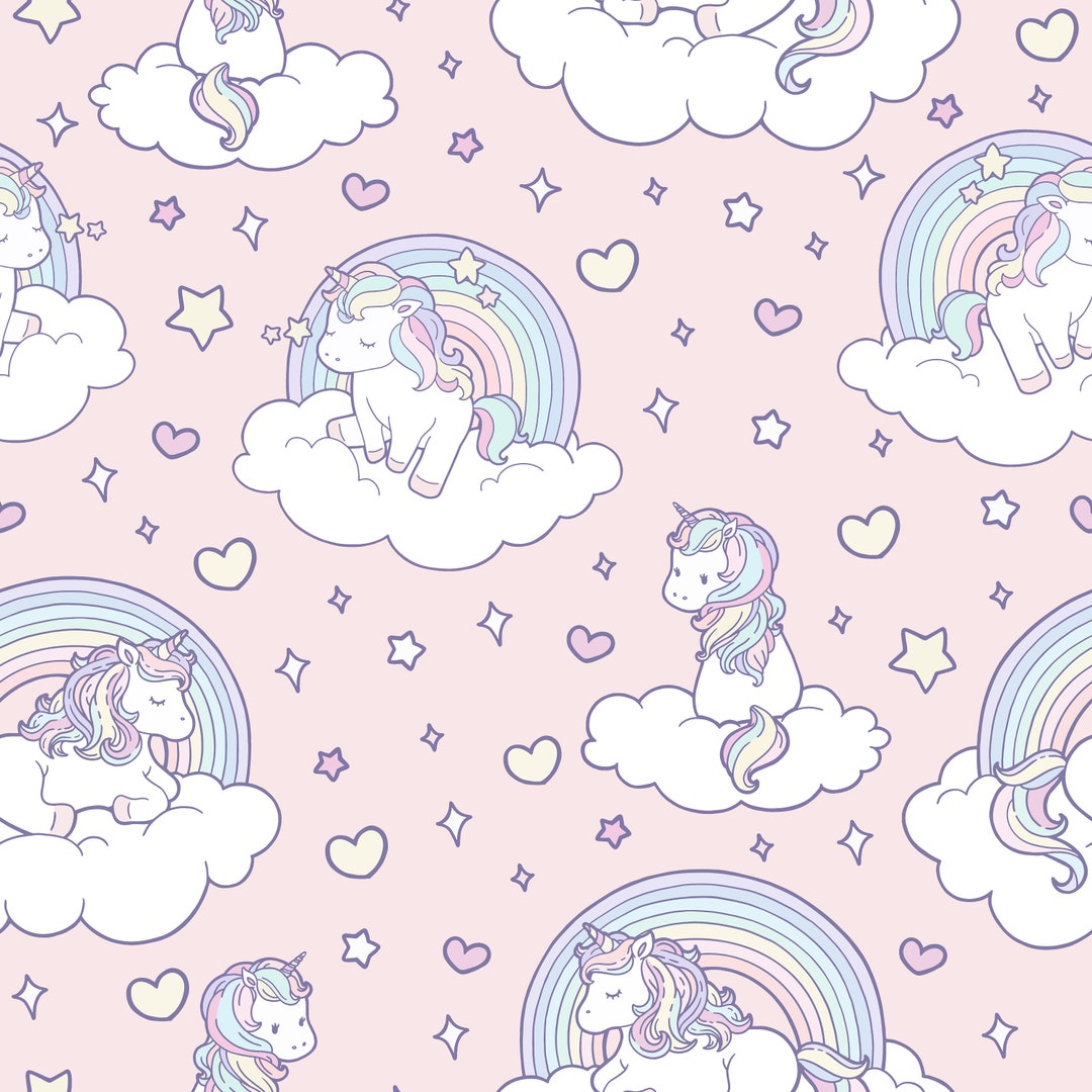 VECTOR - Unicorn Seamless Pattern / Instant Download (jpg, Png, Eps10 ...
