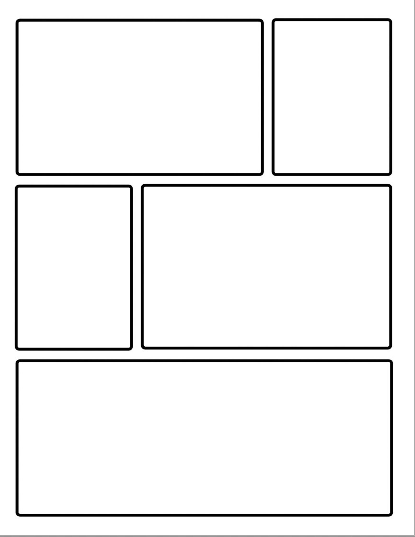 Blank Comic Book Template! 100 Page Printable or Digital Blank Comic ...
