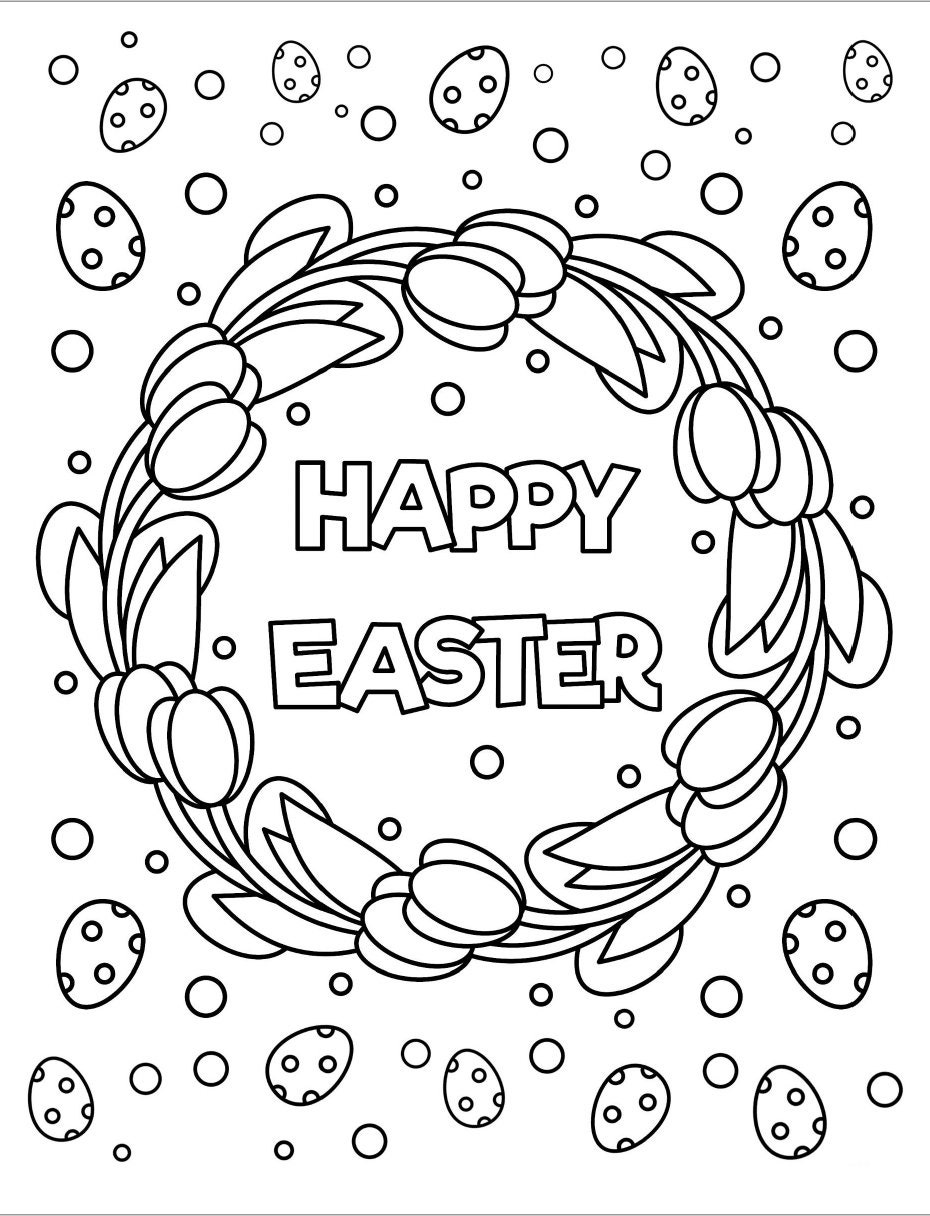 Digital Easter Coloring Pages for Kids or Anyone! 80 Pages to Print and ...