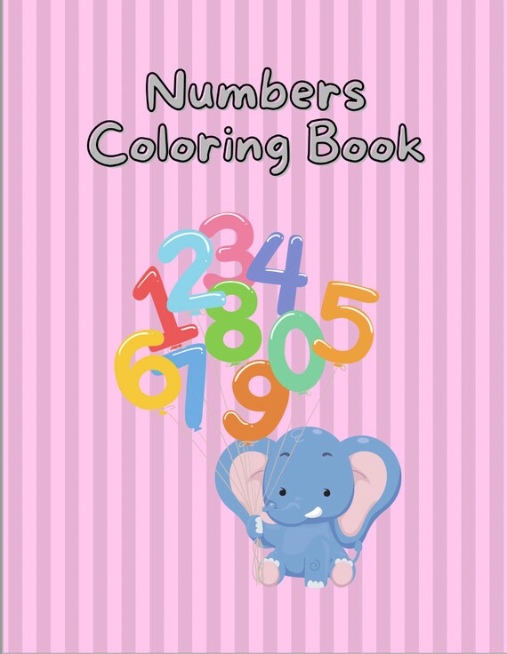 Numbers 1-50 Coloring Pages to Print or Color Digitally - Etsy