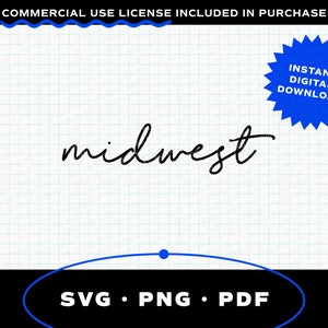 Midwest SVG Cut File Instant Download Small Town Girl SVG - Etsy