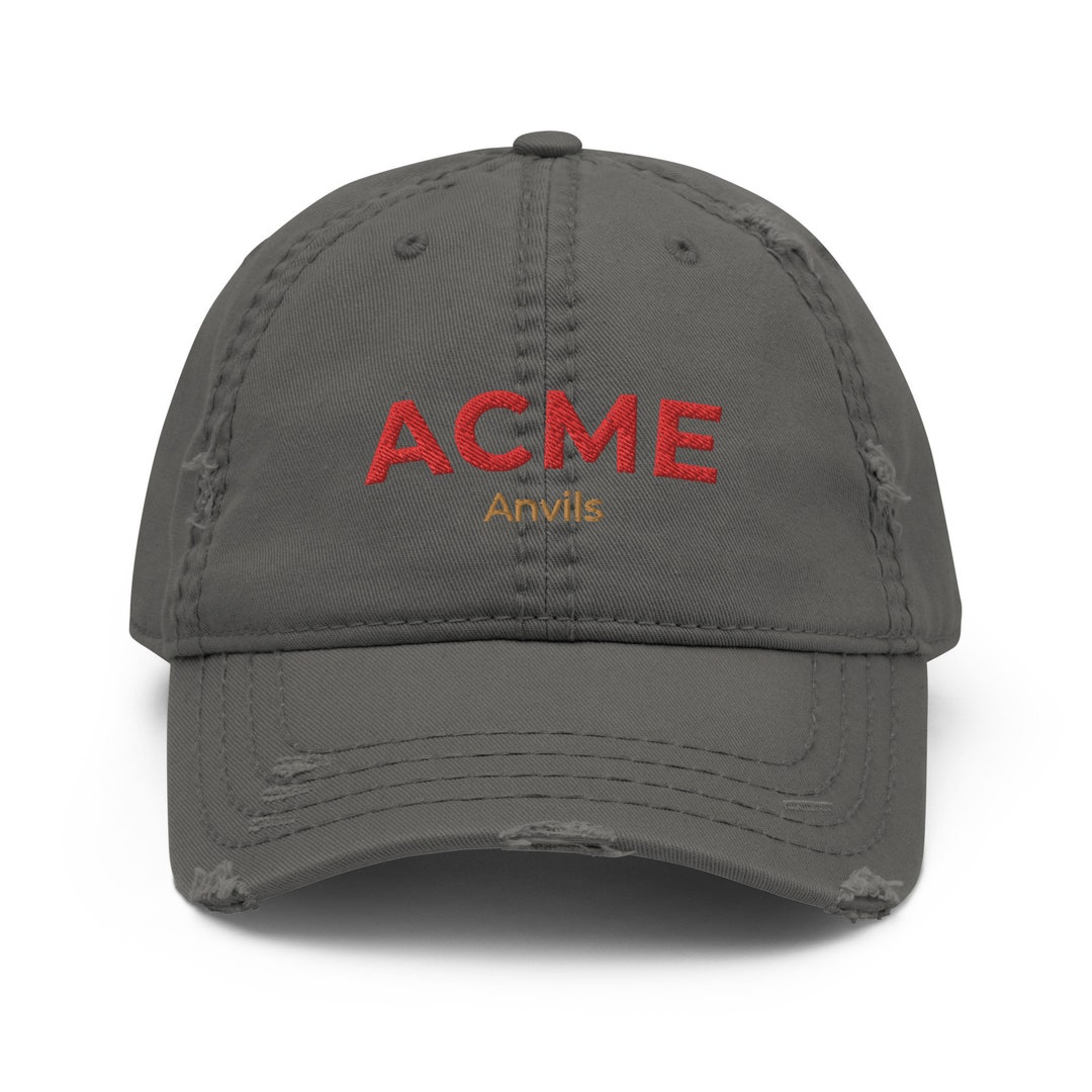 ACME Anvils Distressed Dad Hat, Embroidered - Etsy