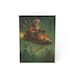 Cosmic Claus Christmas Card – Retro Sci-fi Santa Rocket, Atomic Age ...