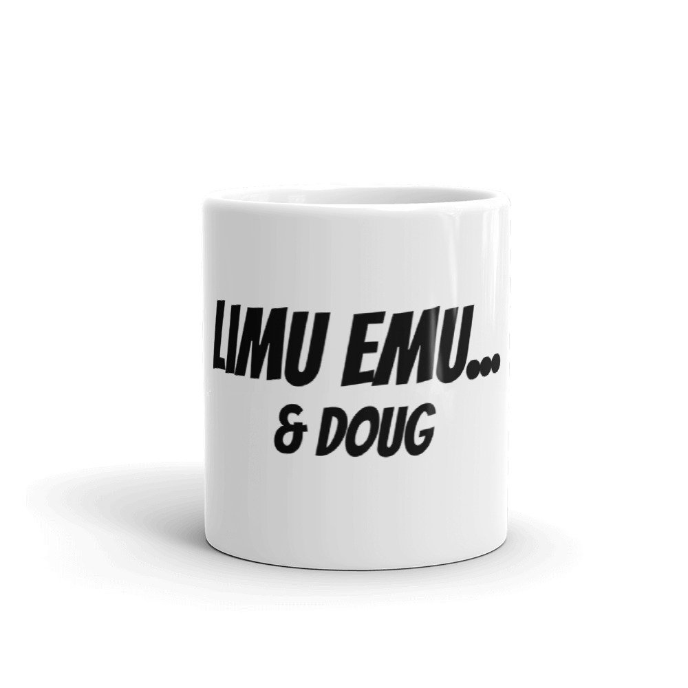 Limu Emu and Doug Funny TV Commercial Black and White Ceramic Coffee ...