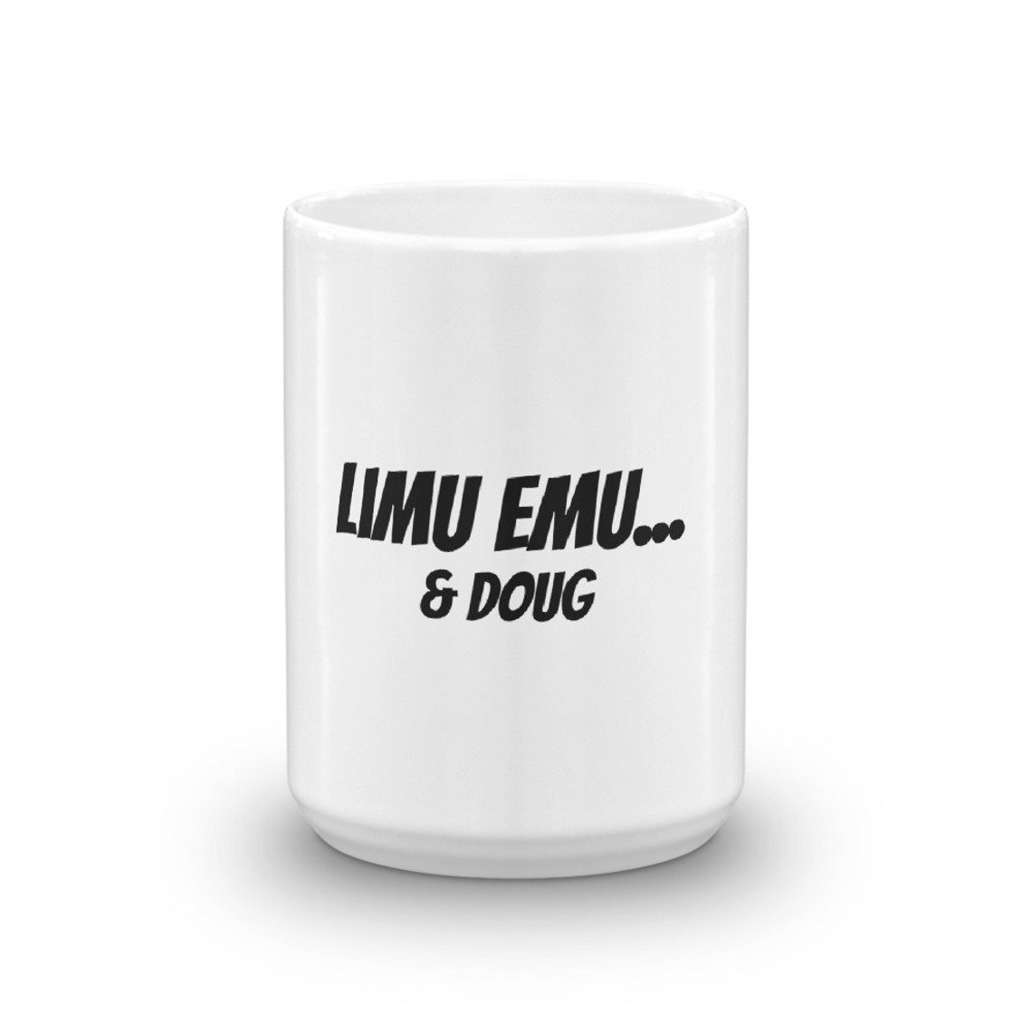 Limu Emu and Doug Funny TV Commercial Black and White Ceramic Coffee ...