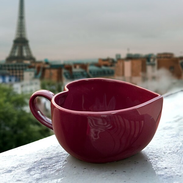 Red Heart Mug - Etsy