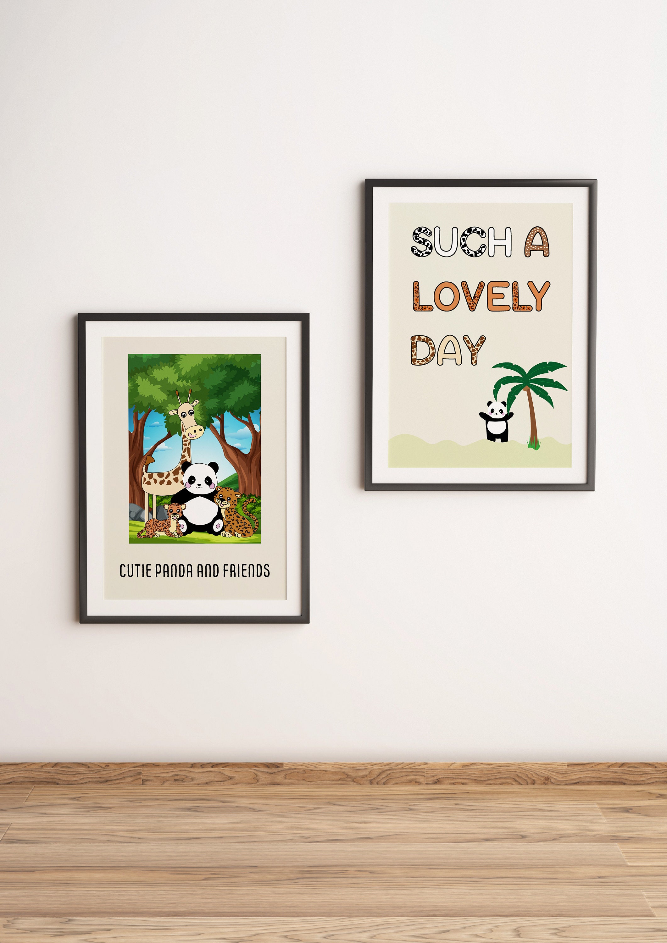 16 Set of Educational Poster Panda Homeschool Print Learning - Etsy