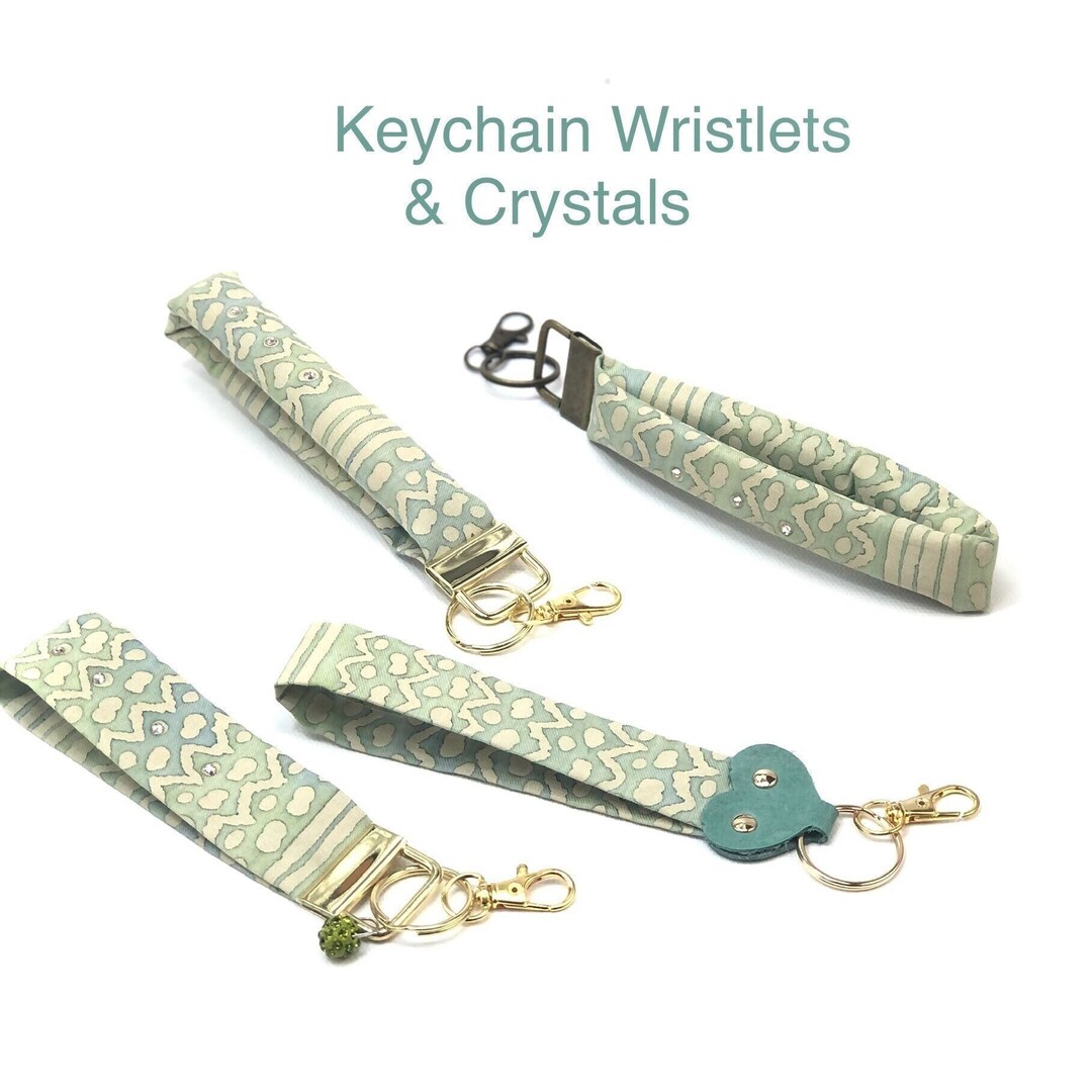 Fabric Keychain Wristlet Summer Personalizable Gifts for Friends Fabric ...