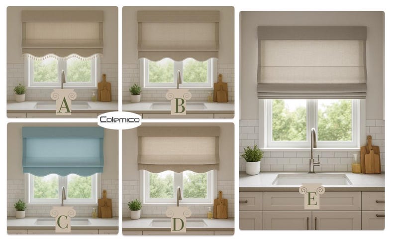 Traditional Roman Shades Scalloped Edge, Traditional or Faux Roman ...