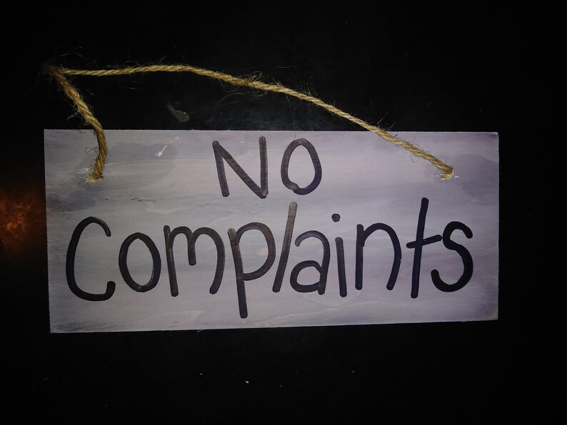 NO COMPLAINTS | Etsy