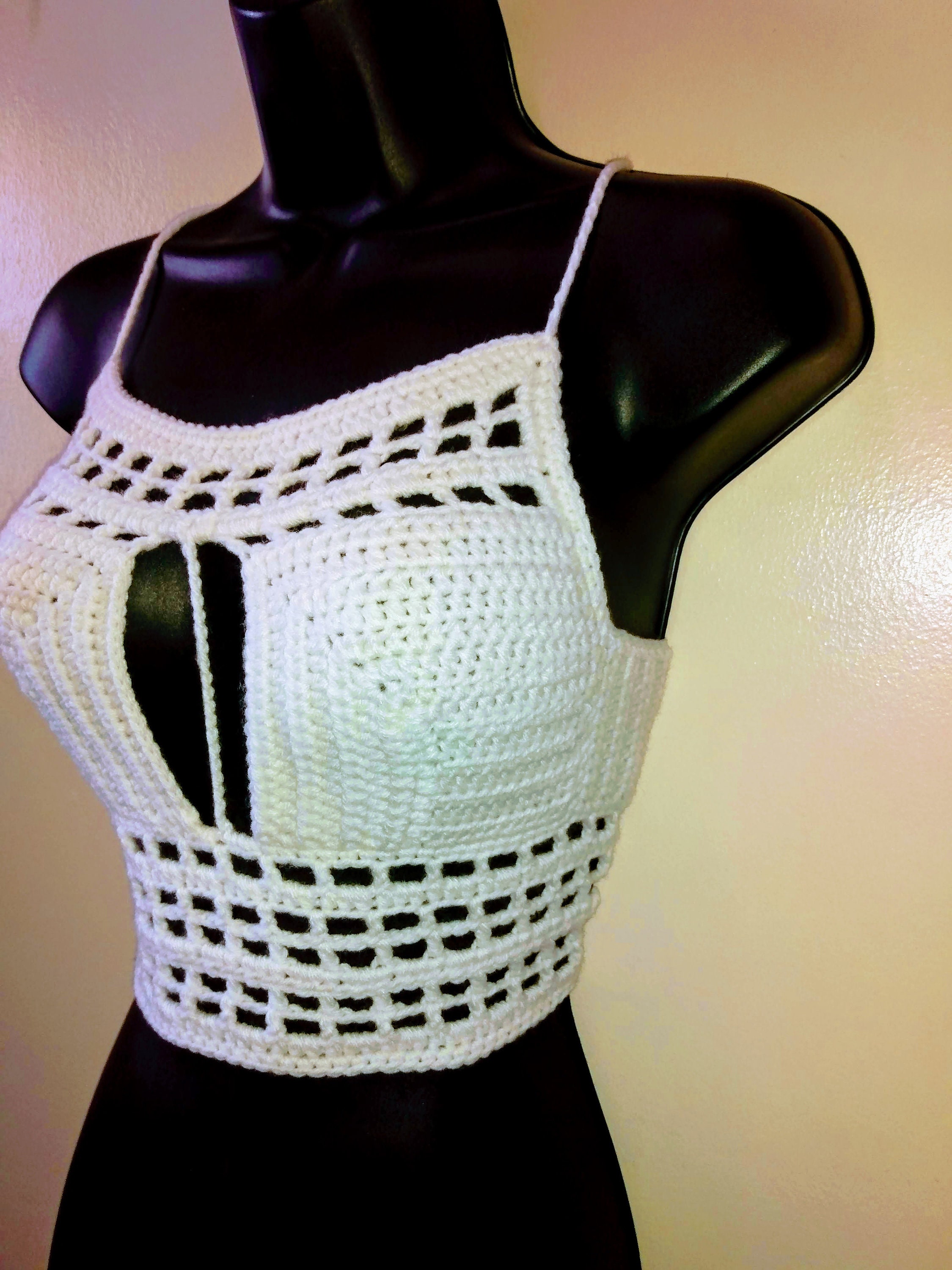 Crochet Rectangle Bra Cup Pattern Sizes A H Etsy