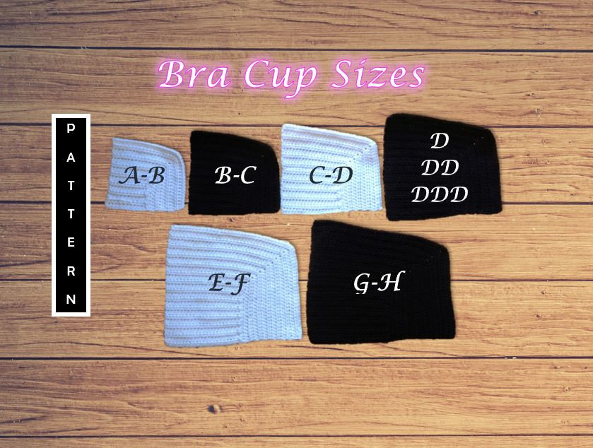 Crochet Rectangle Bra Cup Pattern Sizes A-H - Etsy