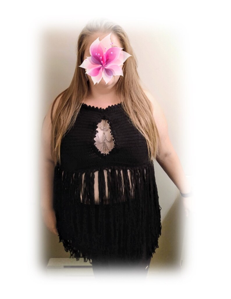 Plus Size Crop Top With Chain Crochet Pattern - Etsy Australia