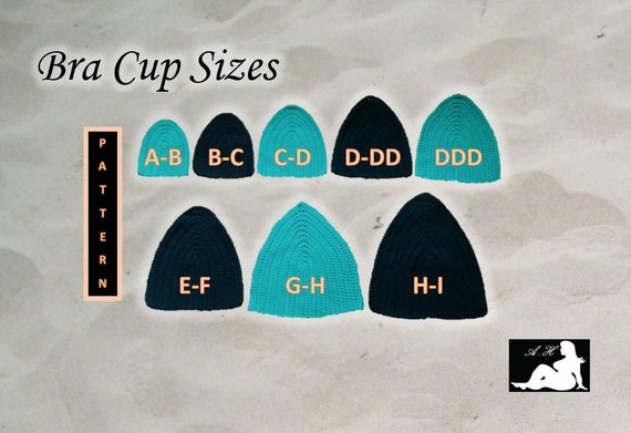 Crochet Bra Cup Sizes A-I Pattern - Etsy