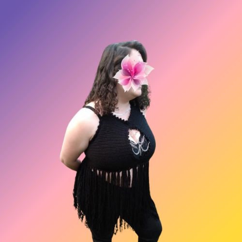 Plus Size Crop Top With Chain Crochet Pattern - Etsy