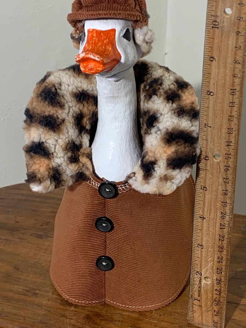 10 WINTER COAT & Hat Porch/desk/goose Clothes Fits 9 11 BABY Goose ...