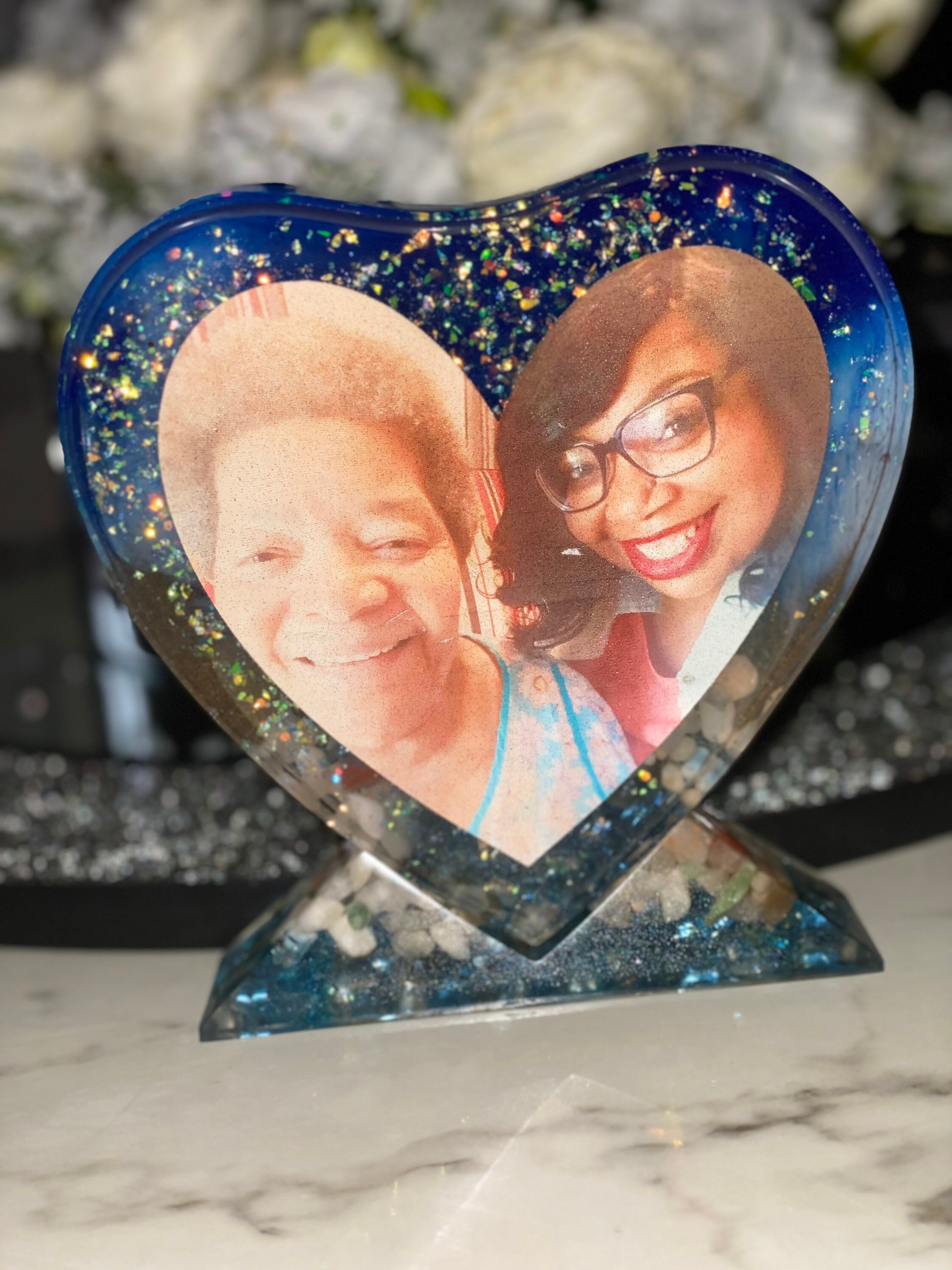 Resin Heart Picture Frames / Memorial Frames / Memory Picture Frames ...