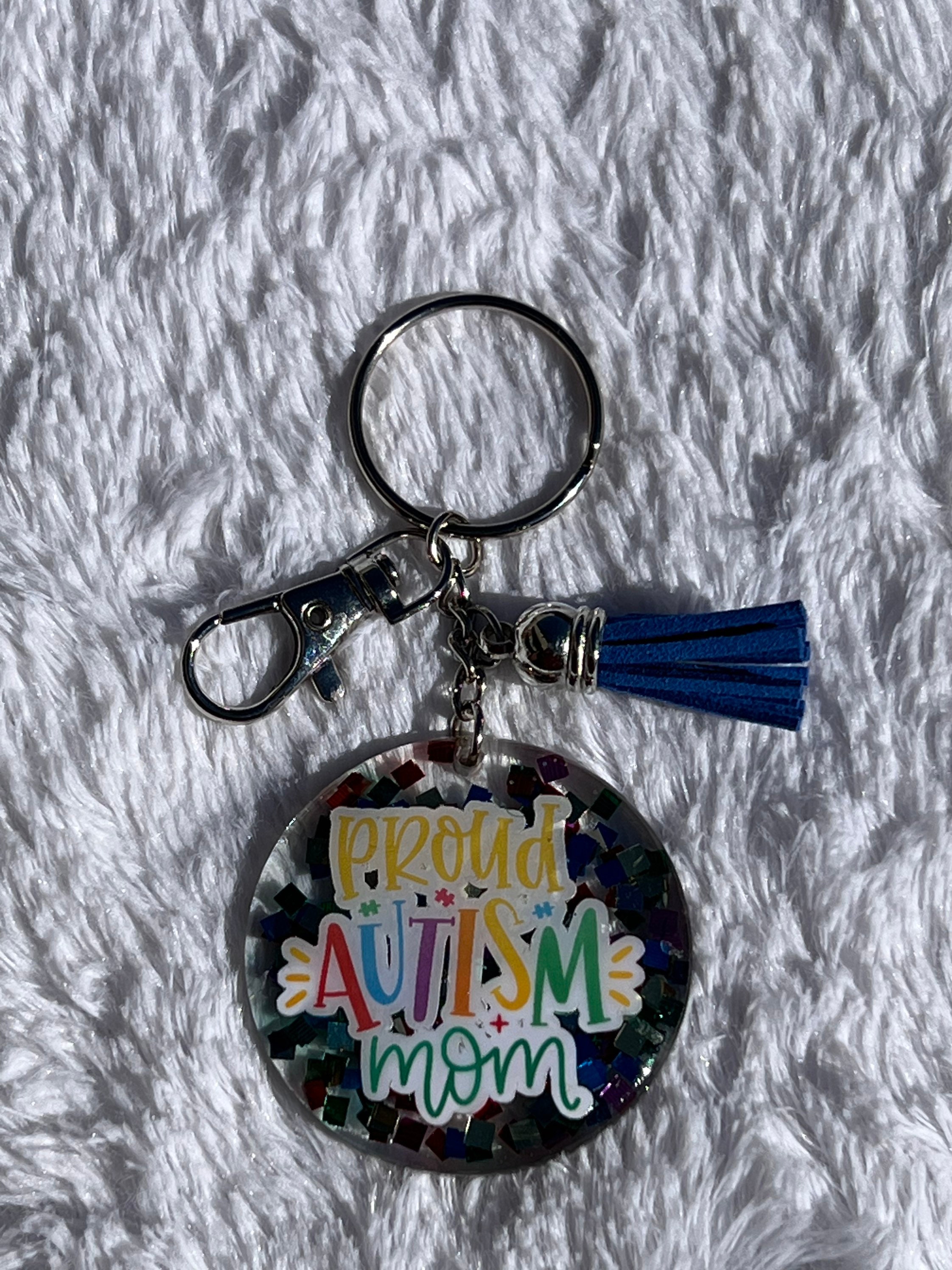 Autism Awareness Resin Keychains Resin Keychain Keychain Custom ...